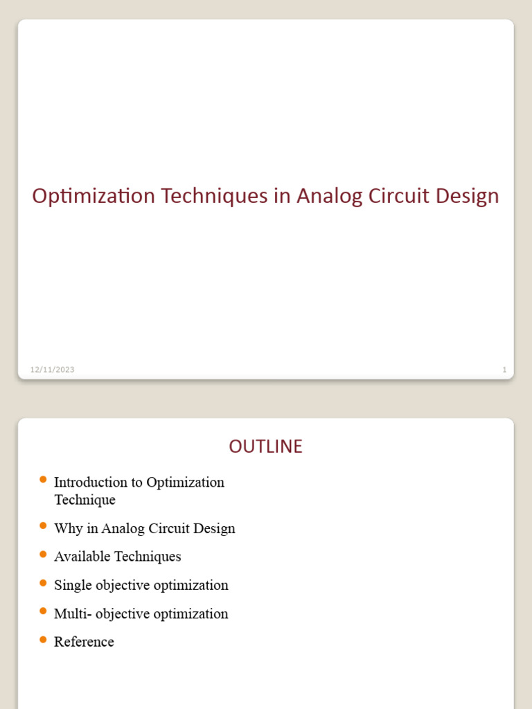 VLSI Circuit Optimization | PDF