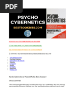 Psycho-Cybernetics - Maxwell Maltz | PDF | Self Esteem | Experience