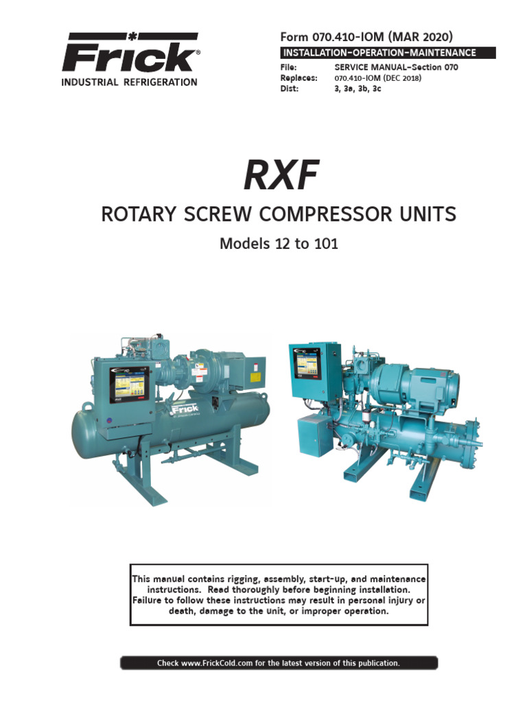 070.410-IOM - RXF - 2020-03 Manual RXF85H | PDF | Computers