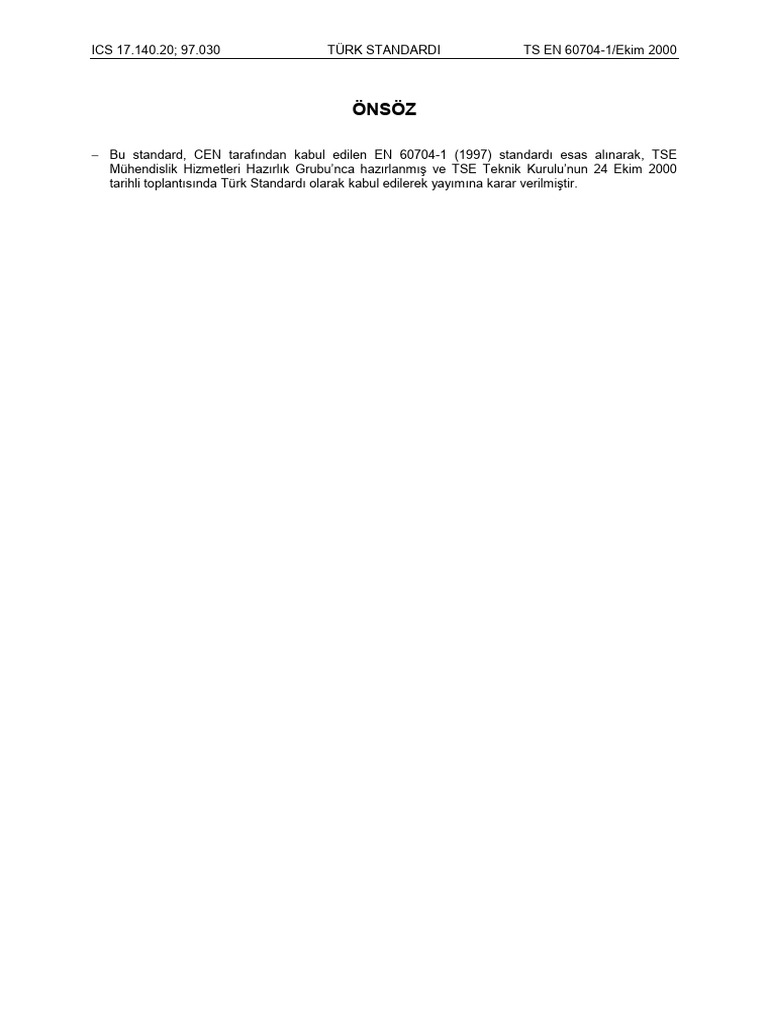 TS en 60704-1 | PDF