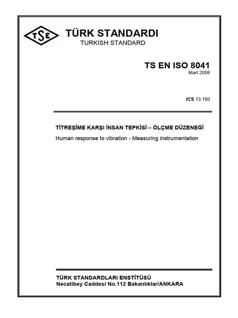 TS en Iso 8041 | PDF