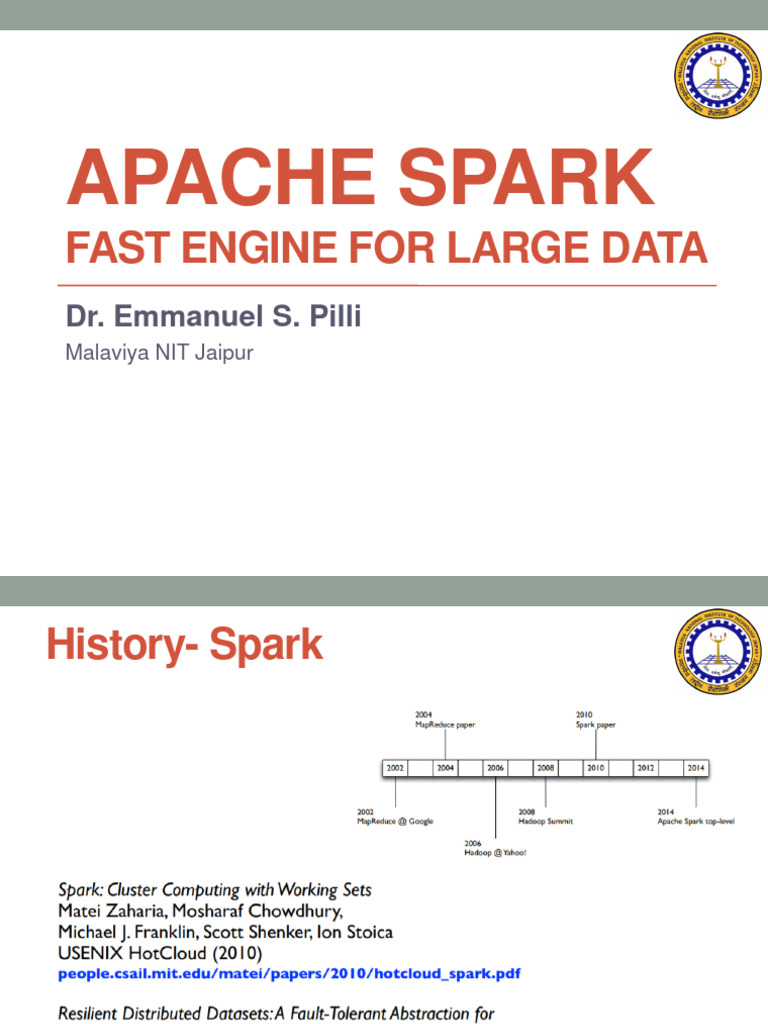 09 Programming Hadoop - Spark, R and Pig | PDF | Apache Spark | Apache Hadoop
