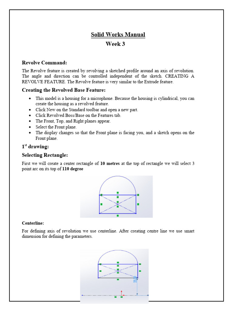 Revolve Cut Command in Solid Works | PDF