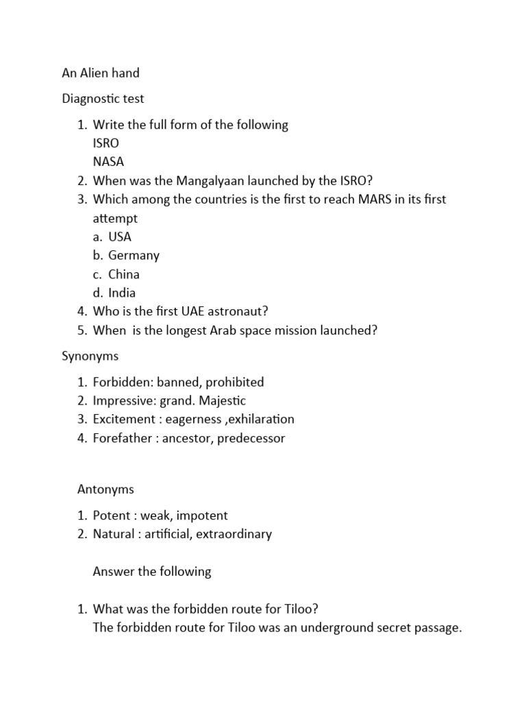 An Alien Hand | PDF | Extraterrestrial Life | Astronautics