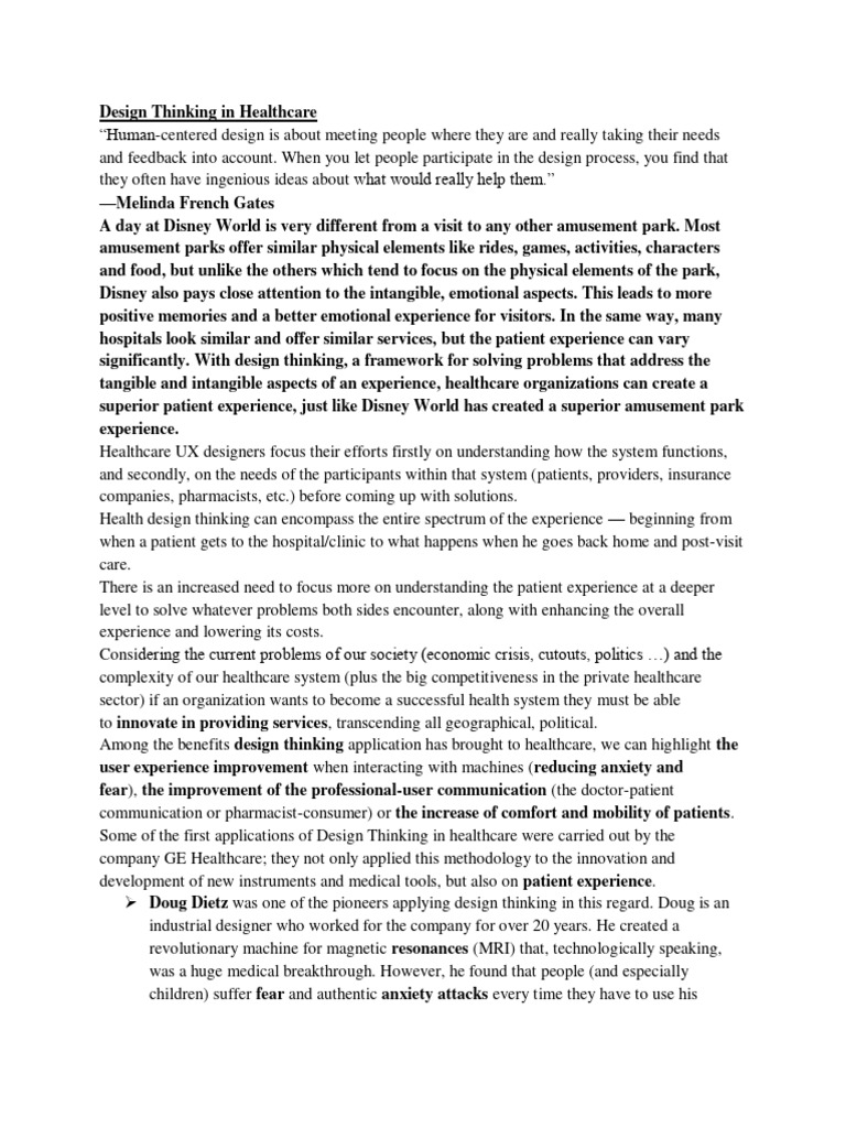Unit-3 Design Thinking in Different Sectors | PDF