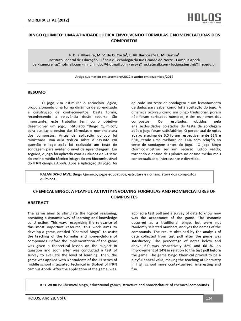 Cousteau, Artigo 09 - HOLOS - P 124 - 130 | PDF | Science | Aprendizado