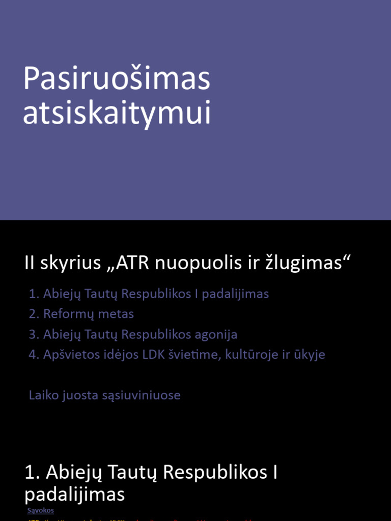 Kaip Pasiruosti Atsiskaitymui II Skyrius | PDF
