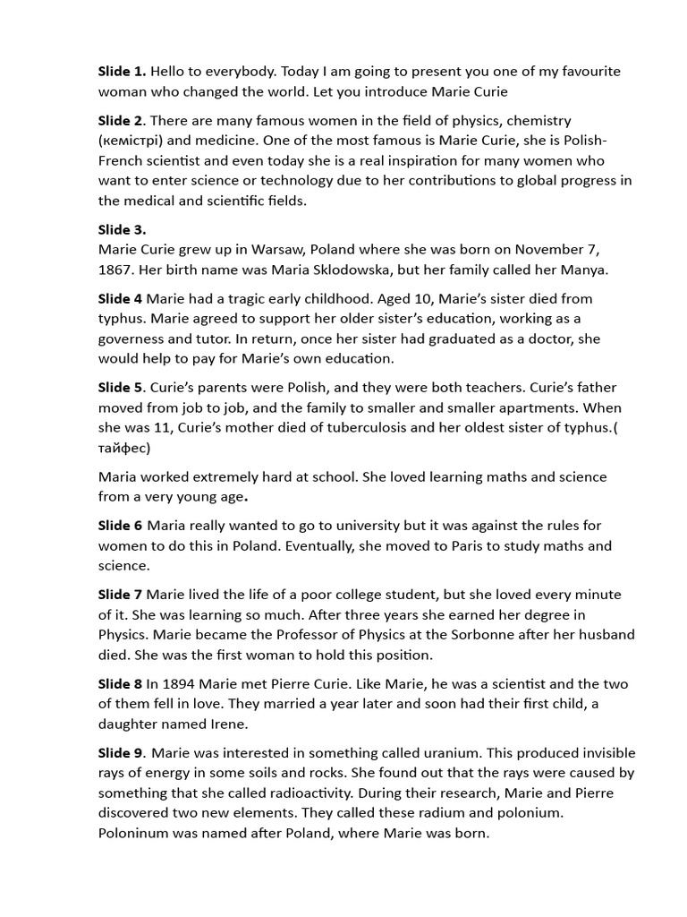 Marie Curie | PDF