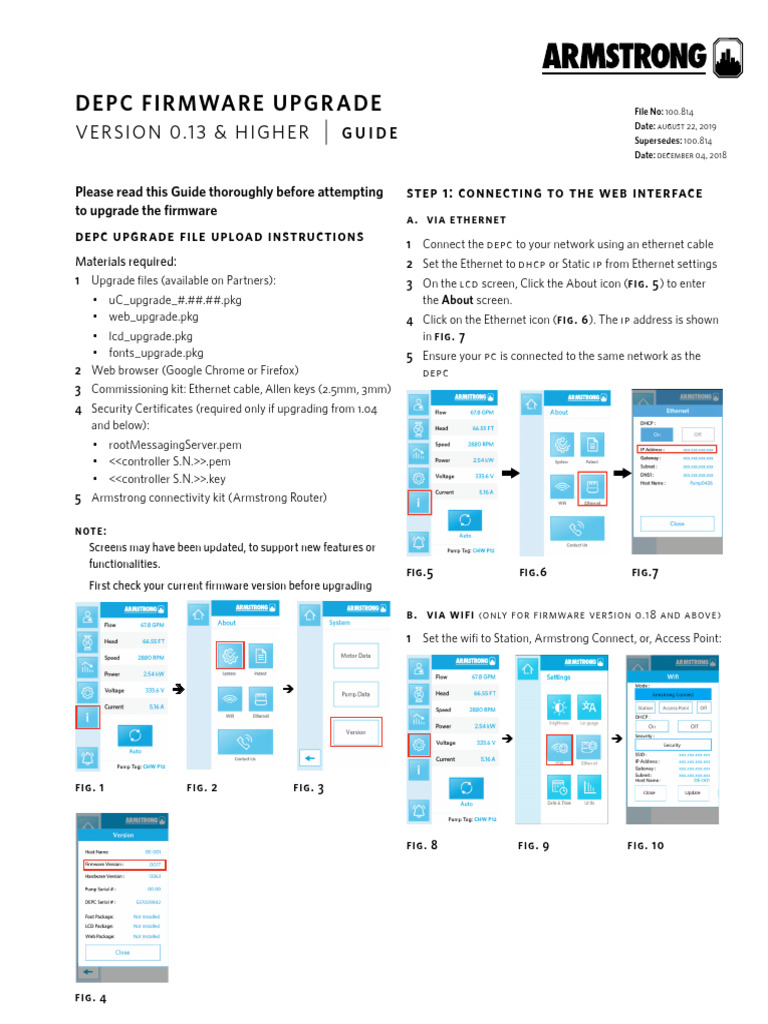 100 814 - DEPC - Frimware - Guide | PDF