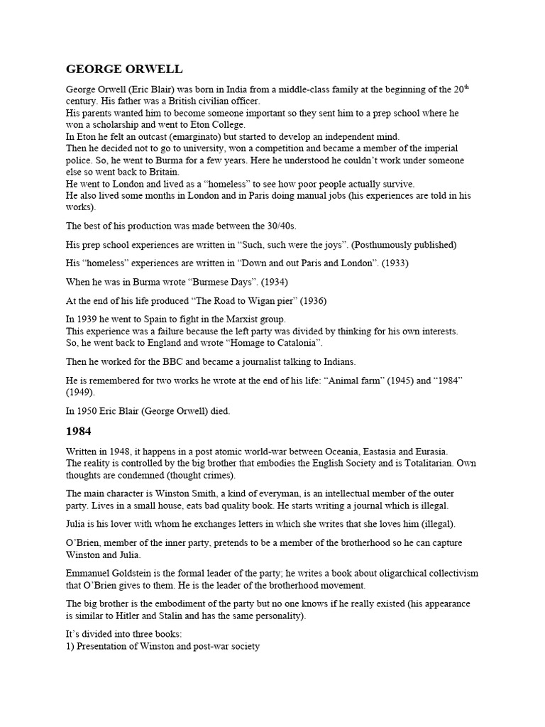 George Orwell | PDF