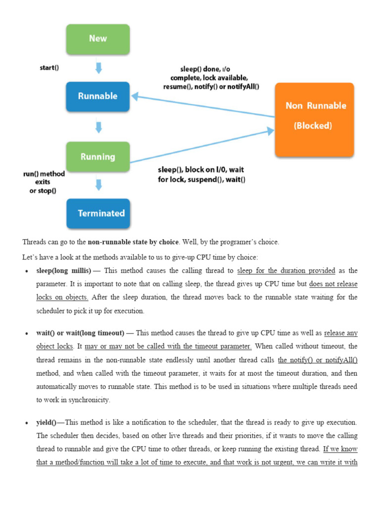 19thmay Thread Notes | PDF | Thread (Computing) | Scheduling (Computing)