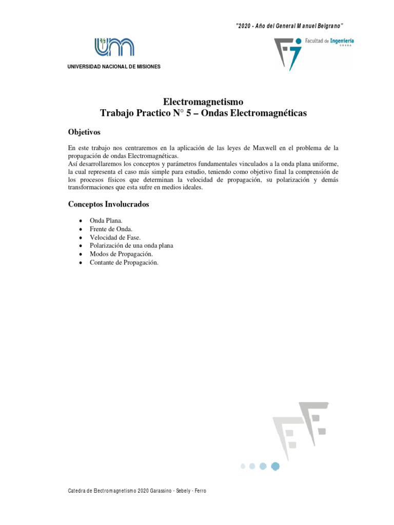 Ondas Electromagnéticas y Polarización | PDF | Longitud de onda | Olas