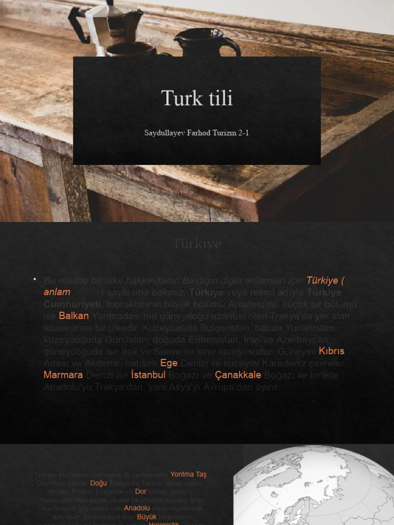Turk Tili | PDF