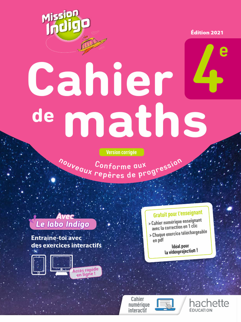 Corrigés Maths Indigo 4ème | PDF