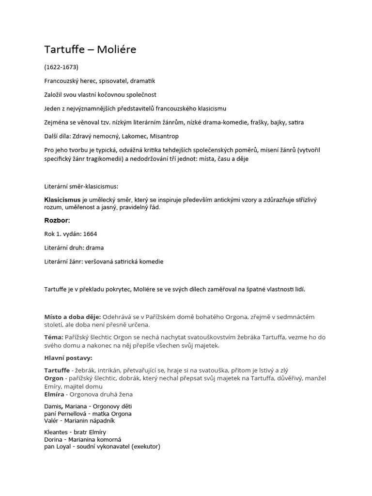 Tartuffe | PDF