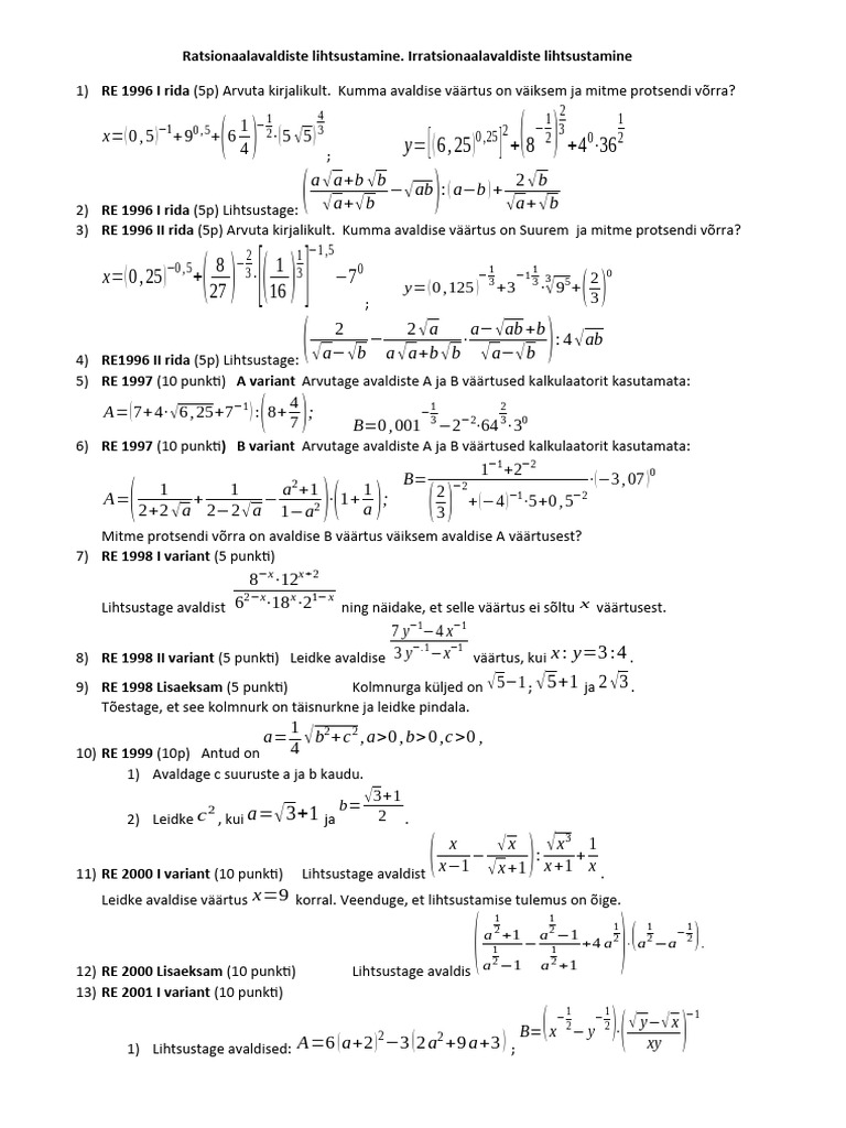 RE Yl-Lihtsusta-Uus 2023 | PDF