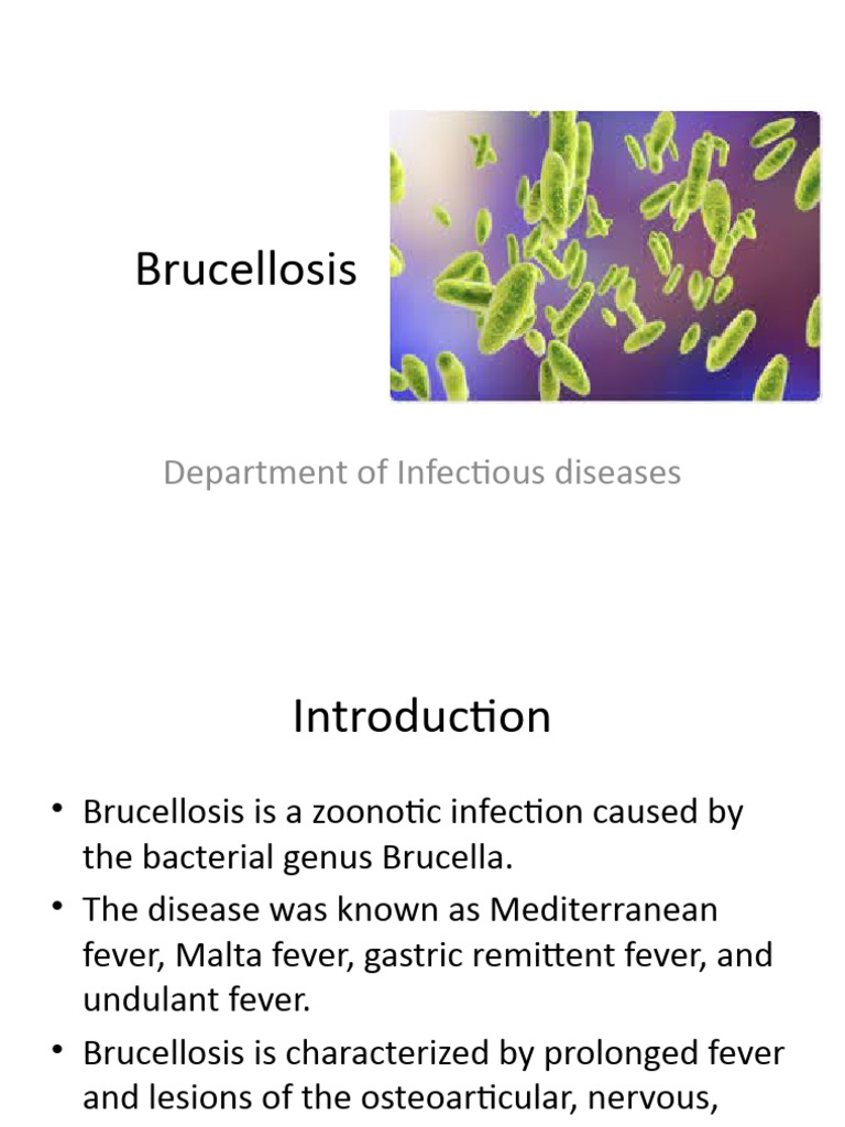 Brucellosis | PDF | Clinical Medicine | Diseases And Disorders