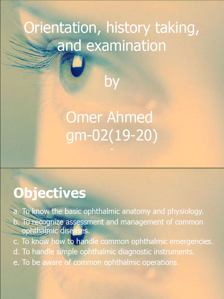 Comprehensive Ophthalmic Evaluation Guide | PDF | Human Eye | Visual Acuity