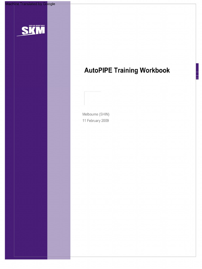 AutoPIPE Training Workbook (PT) | PDF