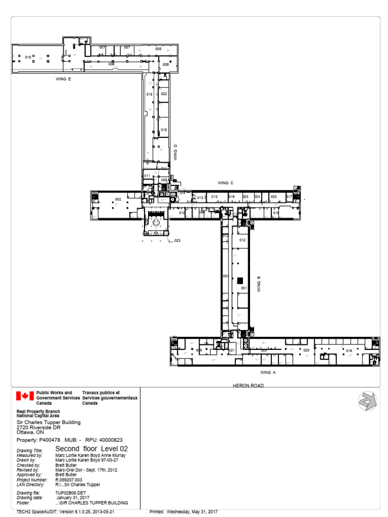 Sir Charles Tupper Building Layout | PDF