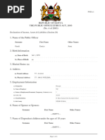 Wealth Declaration Form | PDF | Economies