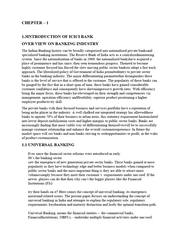 Universal Banking in India: Overview | PDF | Business | Finance & Money ...
