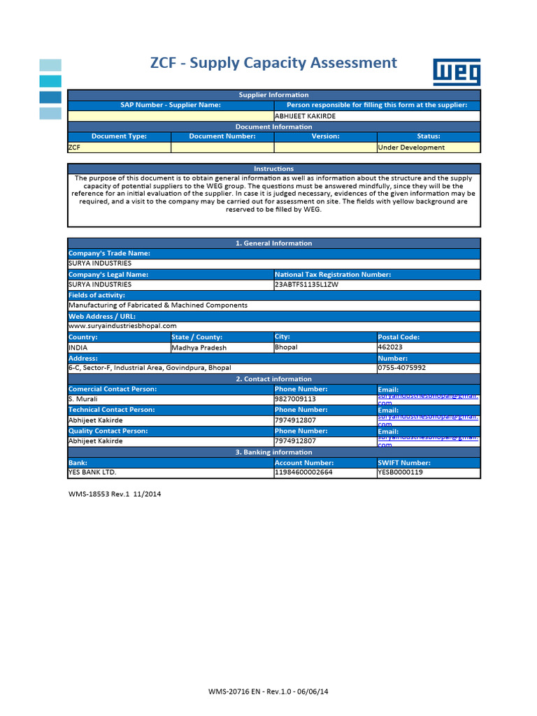 WFR 18553 ZCF | PDF | Iso 9000 | Packaging And Labeling