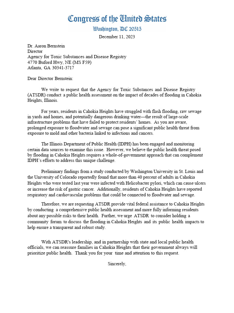 Federal Lawmakers' Letter | PDF