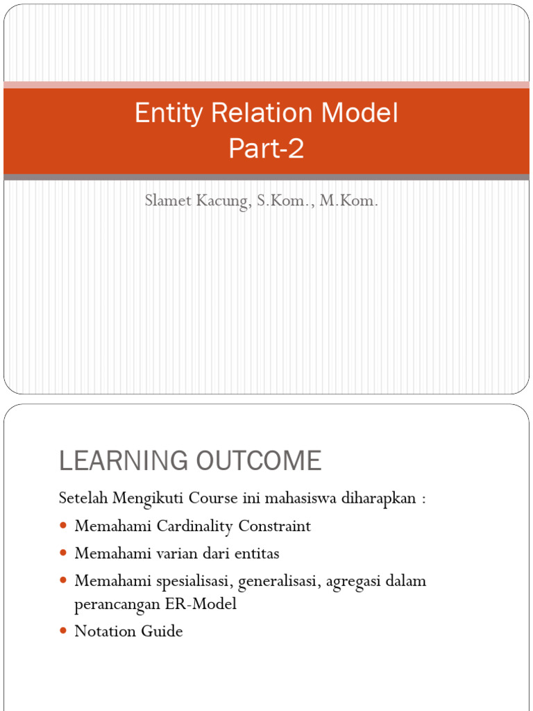 Module4 Entity-Relation-Model | PDF