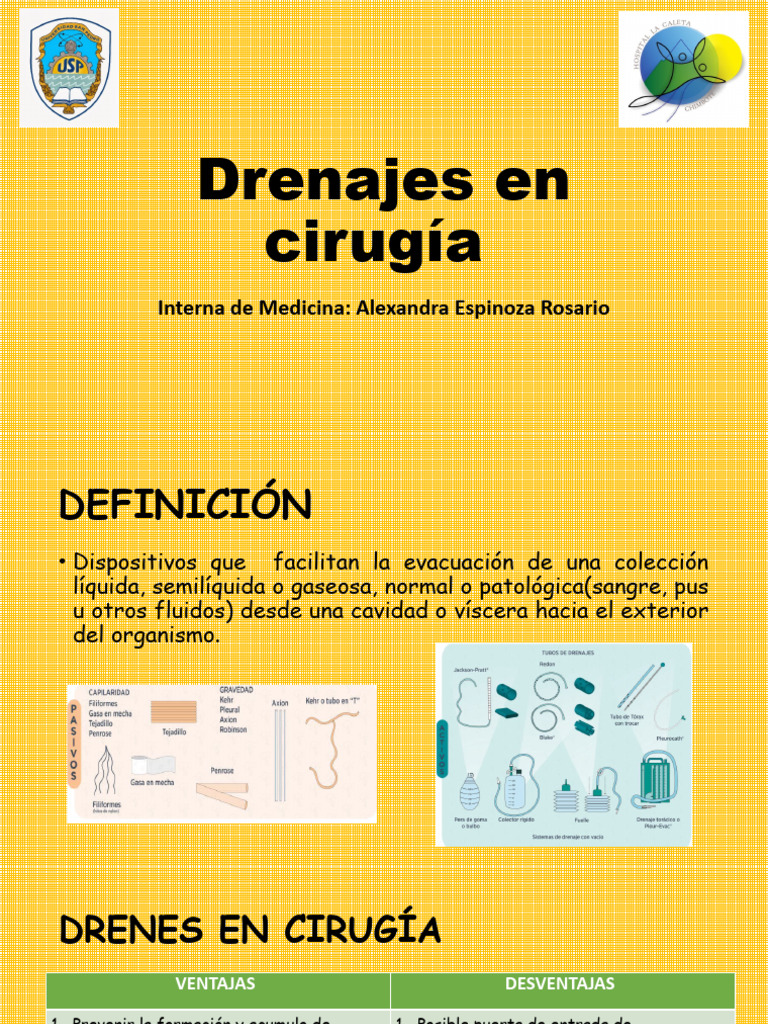 Drenajes en Cirugía | PDF
