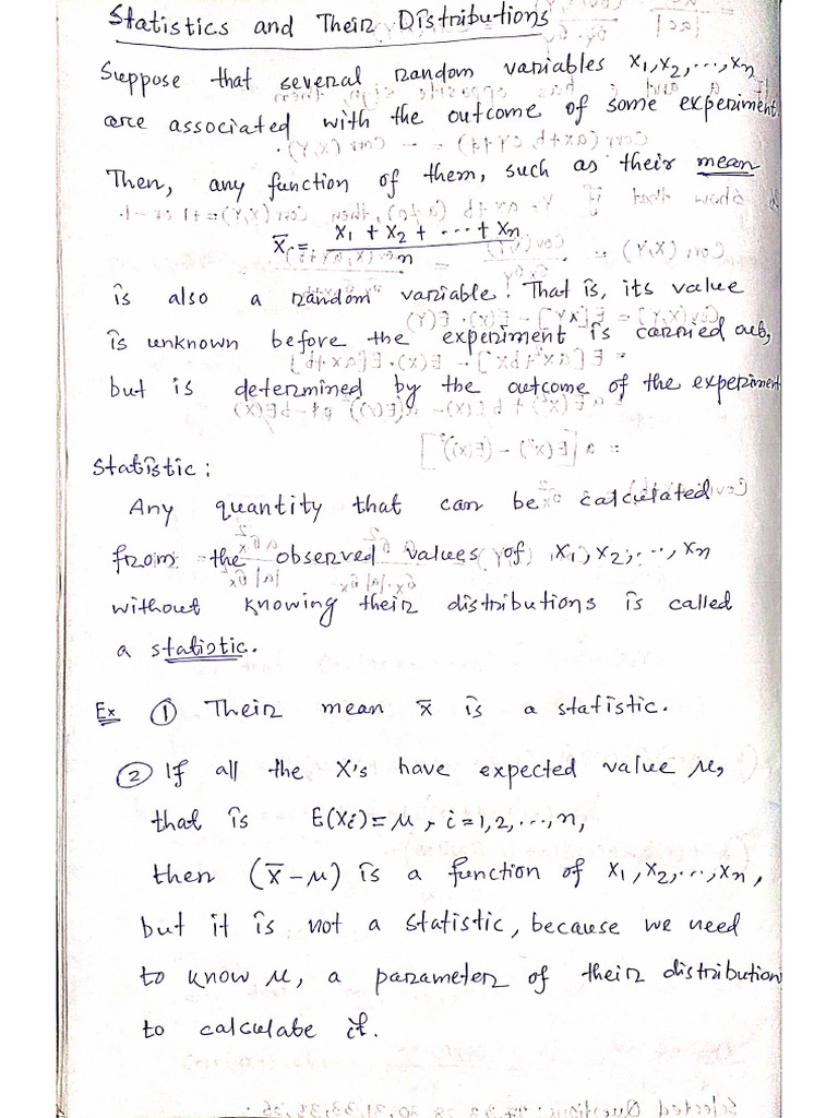 PS Notes 5.3-Statistics | PDF