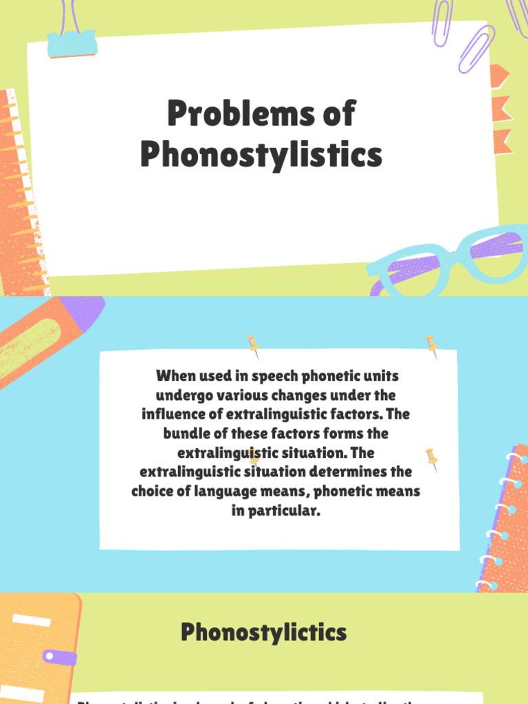 Problems of Phonostylistics | PDF | Communication | Phonetics