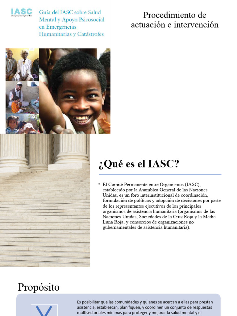 Procedimiento de Actuación e Intervención IASC | PDF