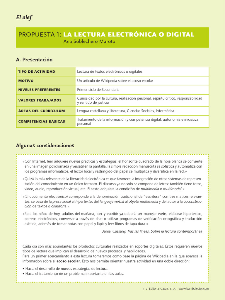 El Alef Cast | PDF | Hipertexto | Multimedia