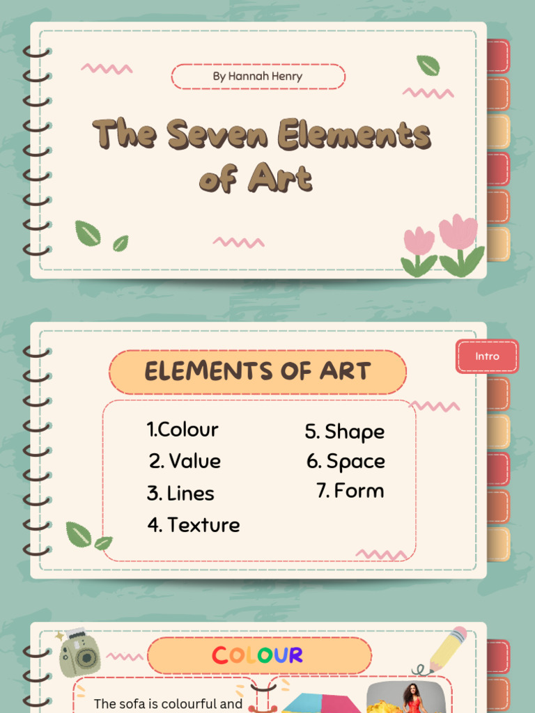 The Seven Elements of Art and 6 Principles of Design Project | PDF