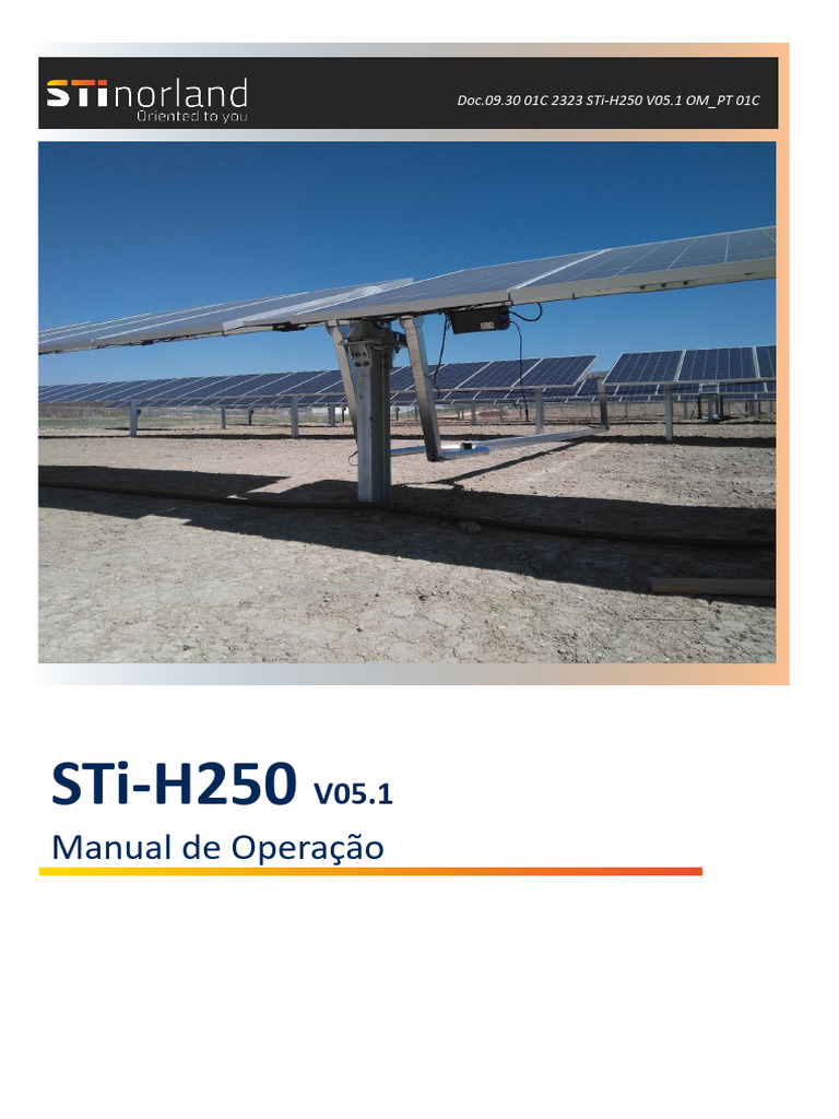 Doc.09.30 01C 2323 STI-H250 V05.1 OM - PT 01C | PDF | Interface de ...