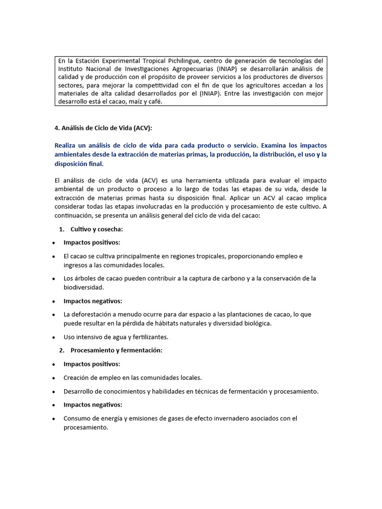 Punto 4 Análisis De Ciclo De Vida Pdf Evaluación Del Ciclo De Vida