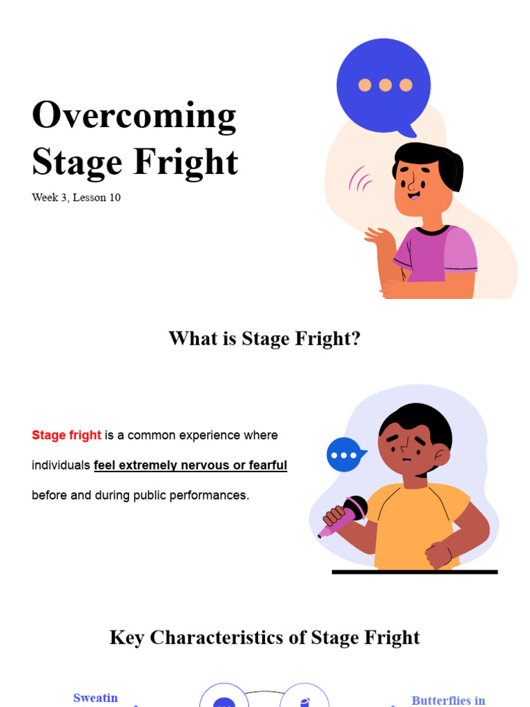 Overcoming Stage Fright | PDF | Wellness