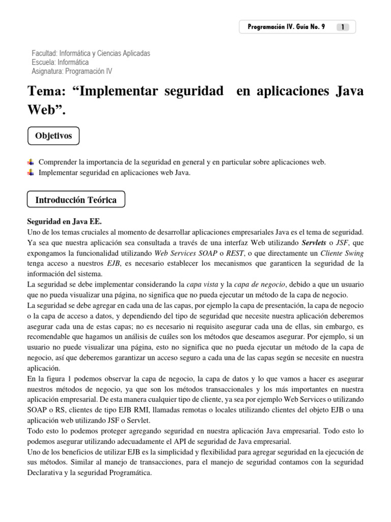 Seguridad en Java Web Apps | PDF