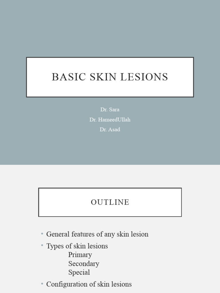 Basic skin lesions. pdf | PDF