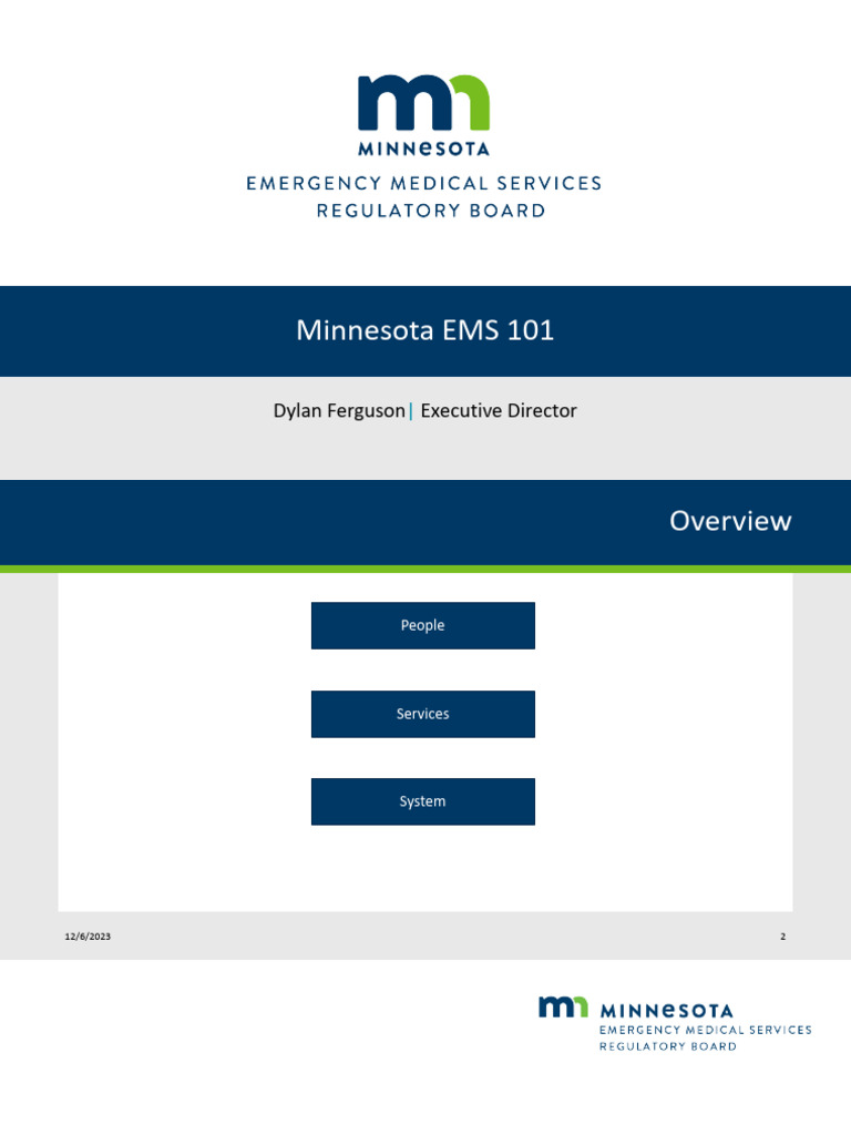 Minnesota EMS 101 (EMSRB Presentation) | PDF | Emergency Medical ...