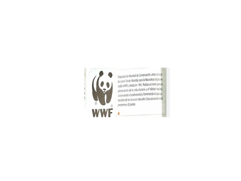 La Organizacion Mundial WWF | PDF