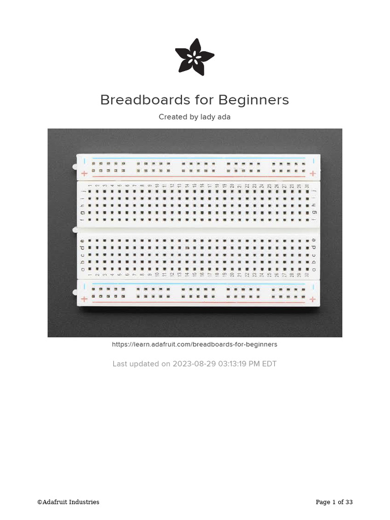 Breadboards For Beginners | PDF | Computer Engineering | Electronic ...