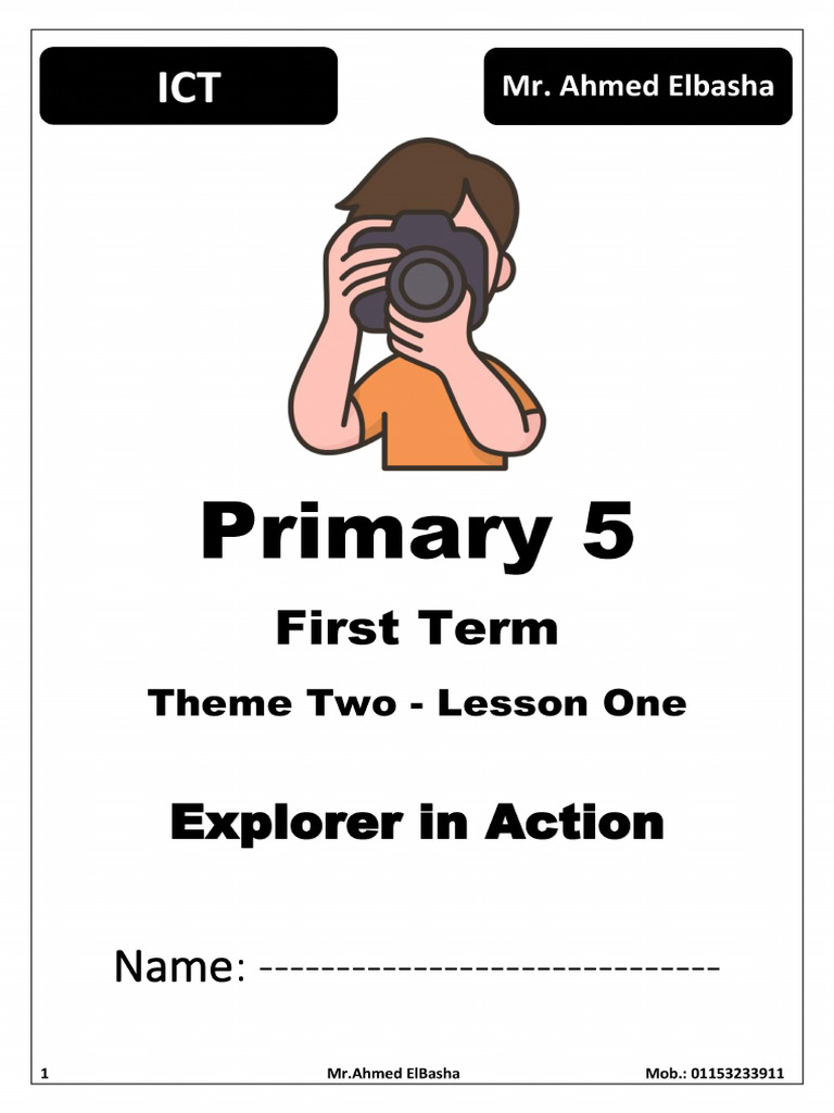 Grade 5 - ICT - Theme 2 lesson 1 2023 | PDF