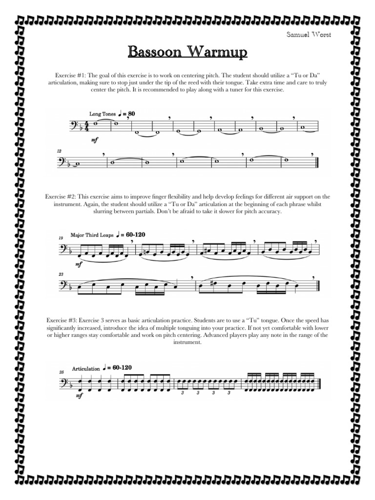 Bassoon Warmup | PDF