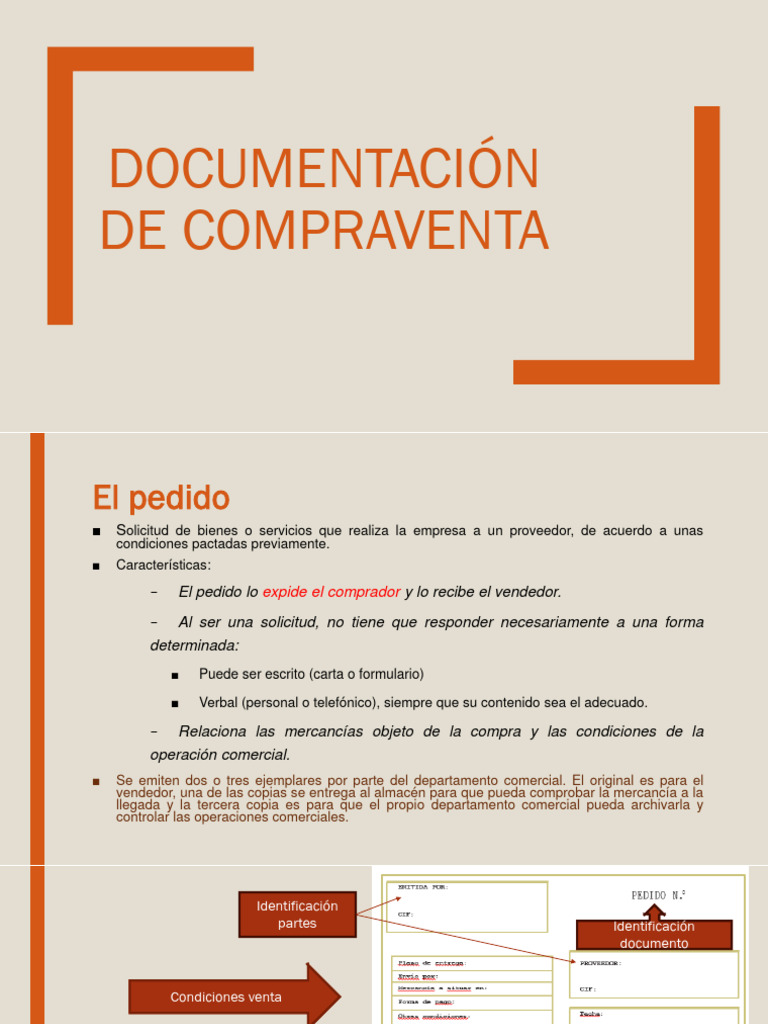PRESENTACION: Documentación Compra-Venta | PDF | Factura | Business