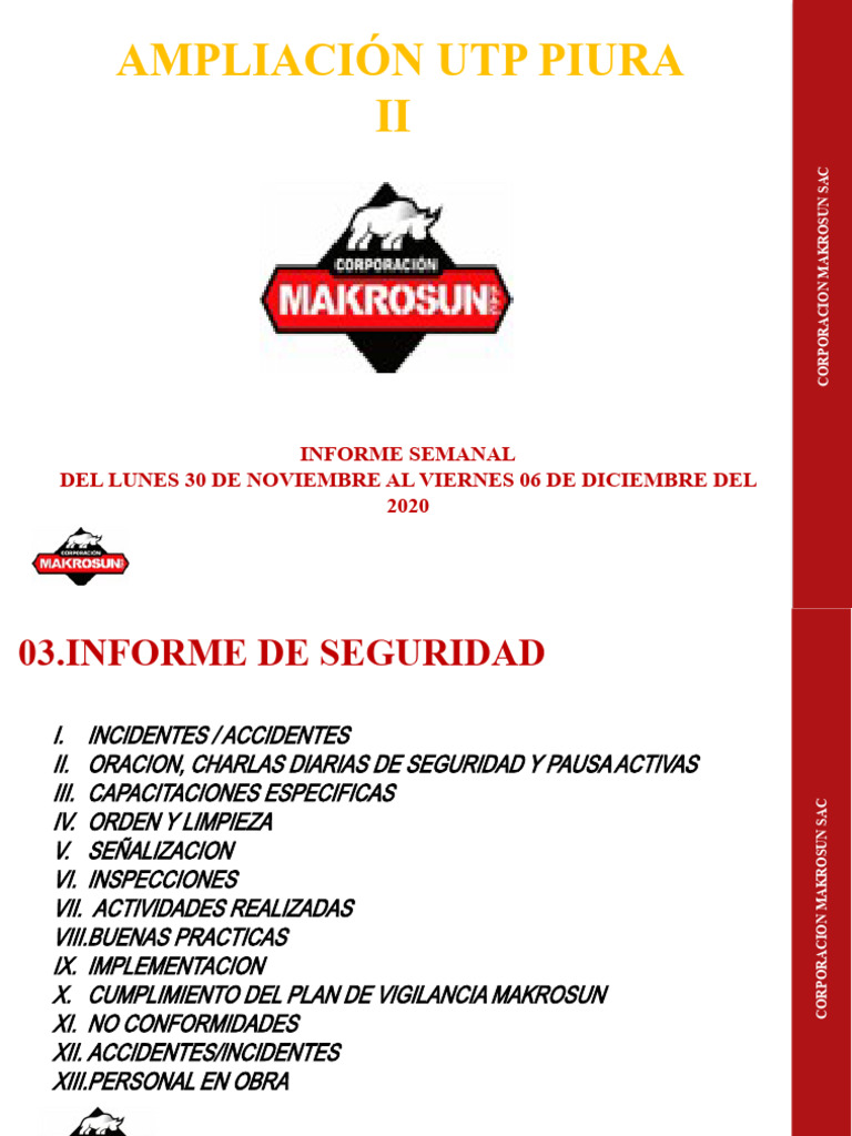 Informe Semanal - Ssoma | PDF Informe Semanal - Ssoma | PDF