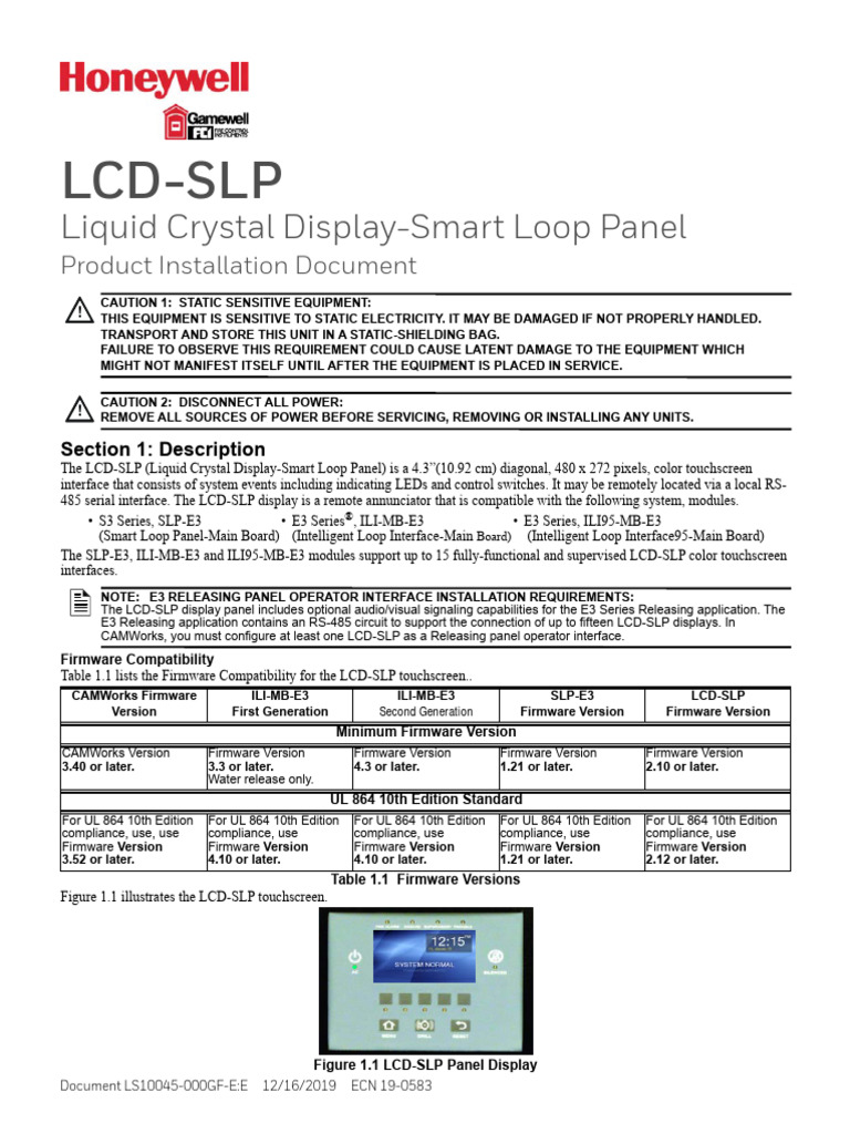 LCD SLP Manual | PDF | Liquid Crystal Display | Components