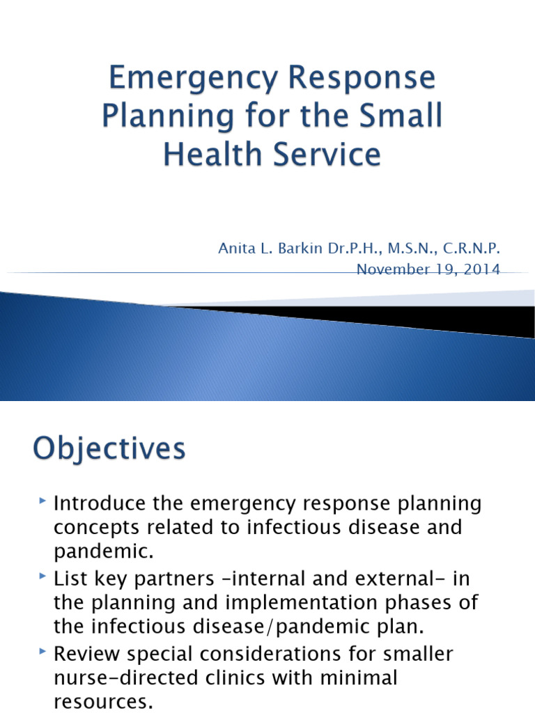 Emergency Prep For Infectious Disease | PDF | Emergency Management ...