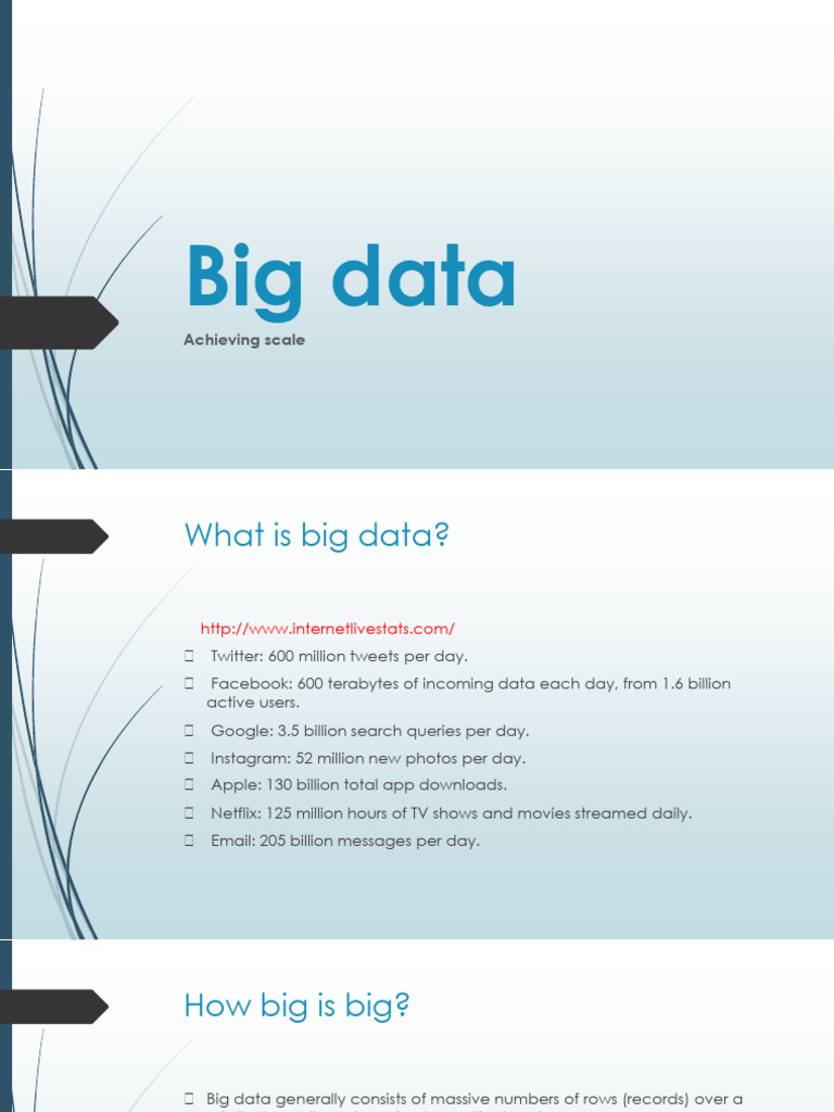 Big data | PDF | Computer Data Storage | Time Complexity